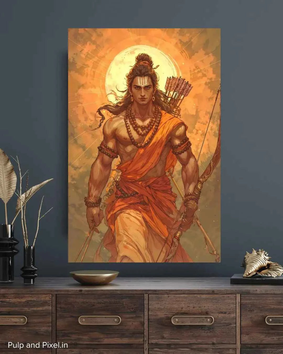 Lord Rama| #2 | Premium Devotional Poster - Pulp & Pixel