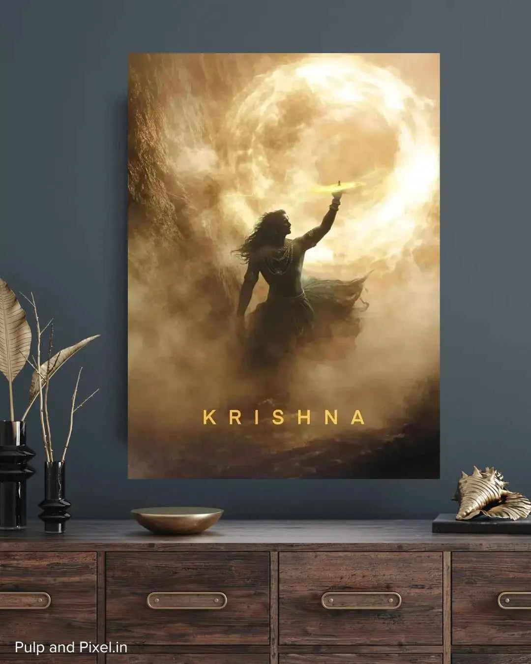 Krishna| #1 | Premium Devotional Poster - Pulp & Pixel