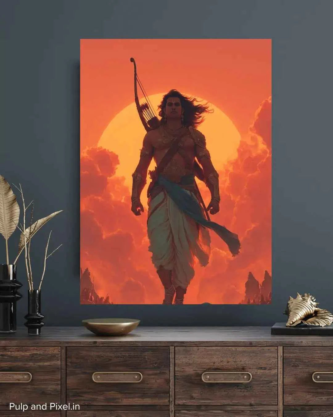 Lord Rama| #1| Premium Devotional Poster - Pulp & Pixel