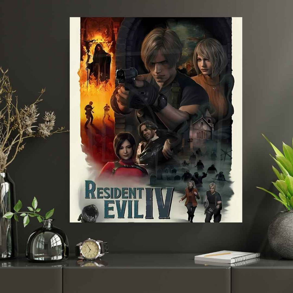 Resident Evil IV |#1|Premium Gaming Poster - Pulp & Pixel