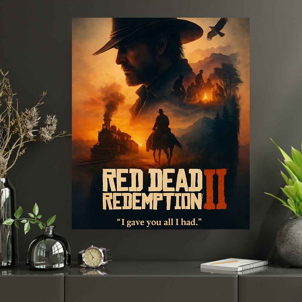RED DEAD REDEMPTION 2 |#2|Premium Gaming Poster - Pulp & Pixel