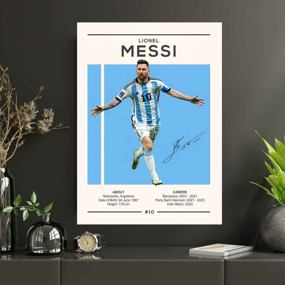 LIONEL MESSI |#1|Premium Poster – Pulp & Pixel