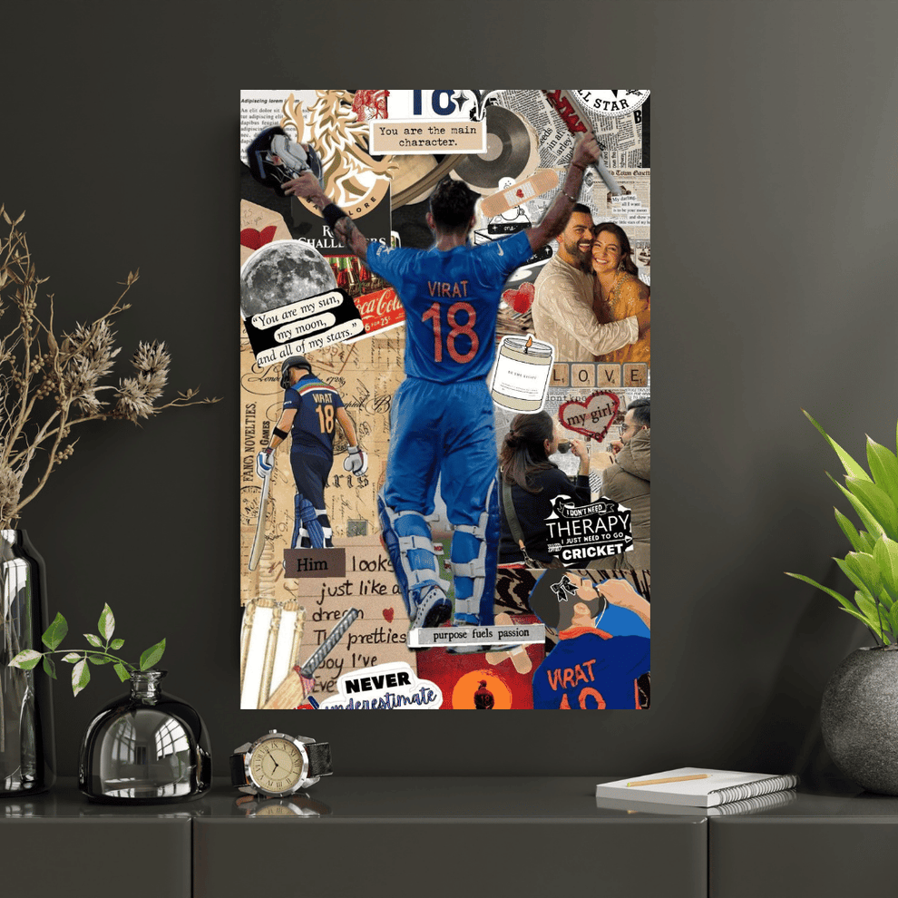 Virat Kohli | Premium Poster | #4 | Cricket Legend poster - Pulp & Pixel