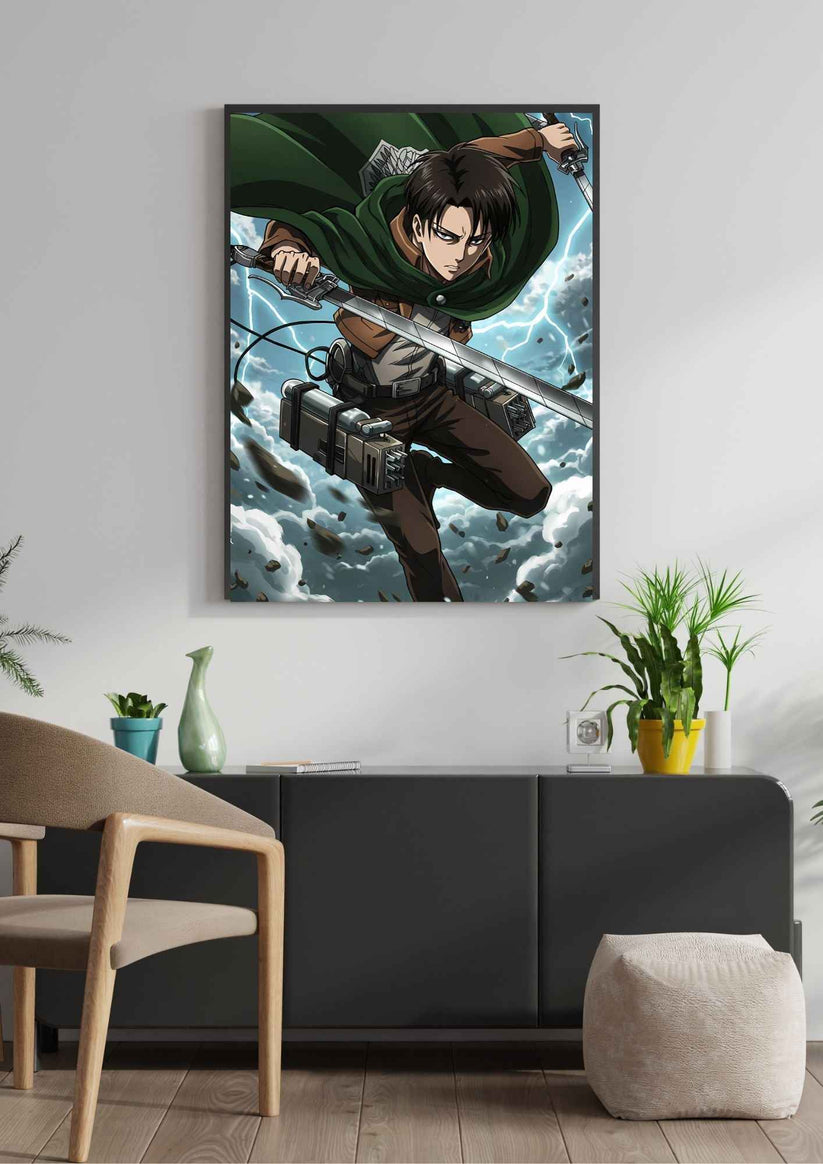 Attack on Titan (AOT) - Captain Levi Poster – Pulp & Pixel