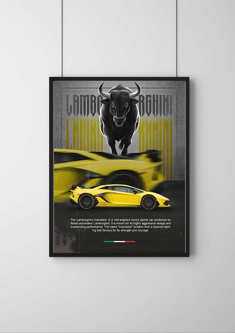 Lamborghini |#2| - Premium Car Poster - Pulp & Pixel
