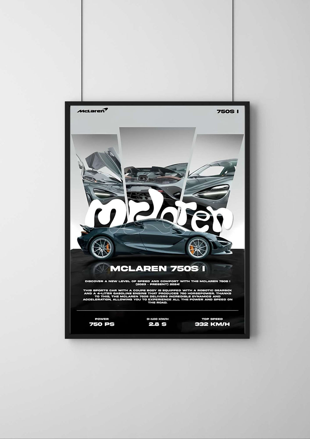 McLaren 750s |#1| - Premium Car Poster - Pulp & Pixel
