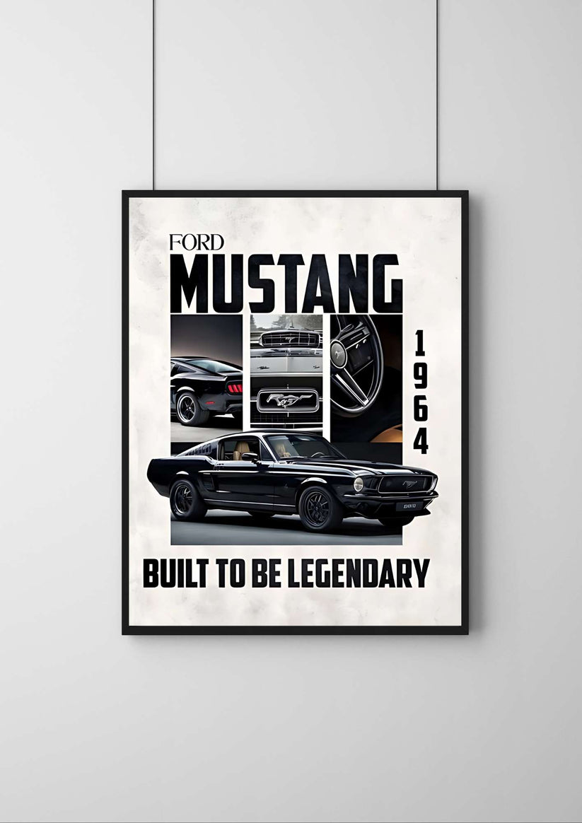 FORD Mustang |#2 | - Premium Car Poster - Pulp & Pixel