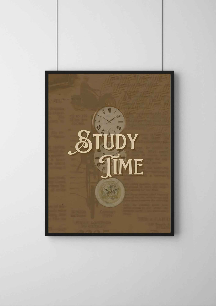 Study Time |#1| - Premium Poster - Pulp & Pixel