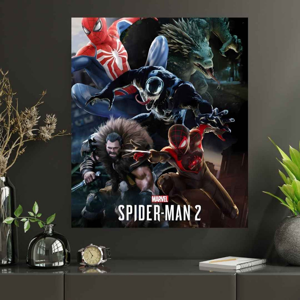 Spiderman 2 |#3|Premium Gaming Poster - Pulp & Pixel