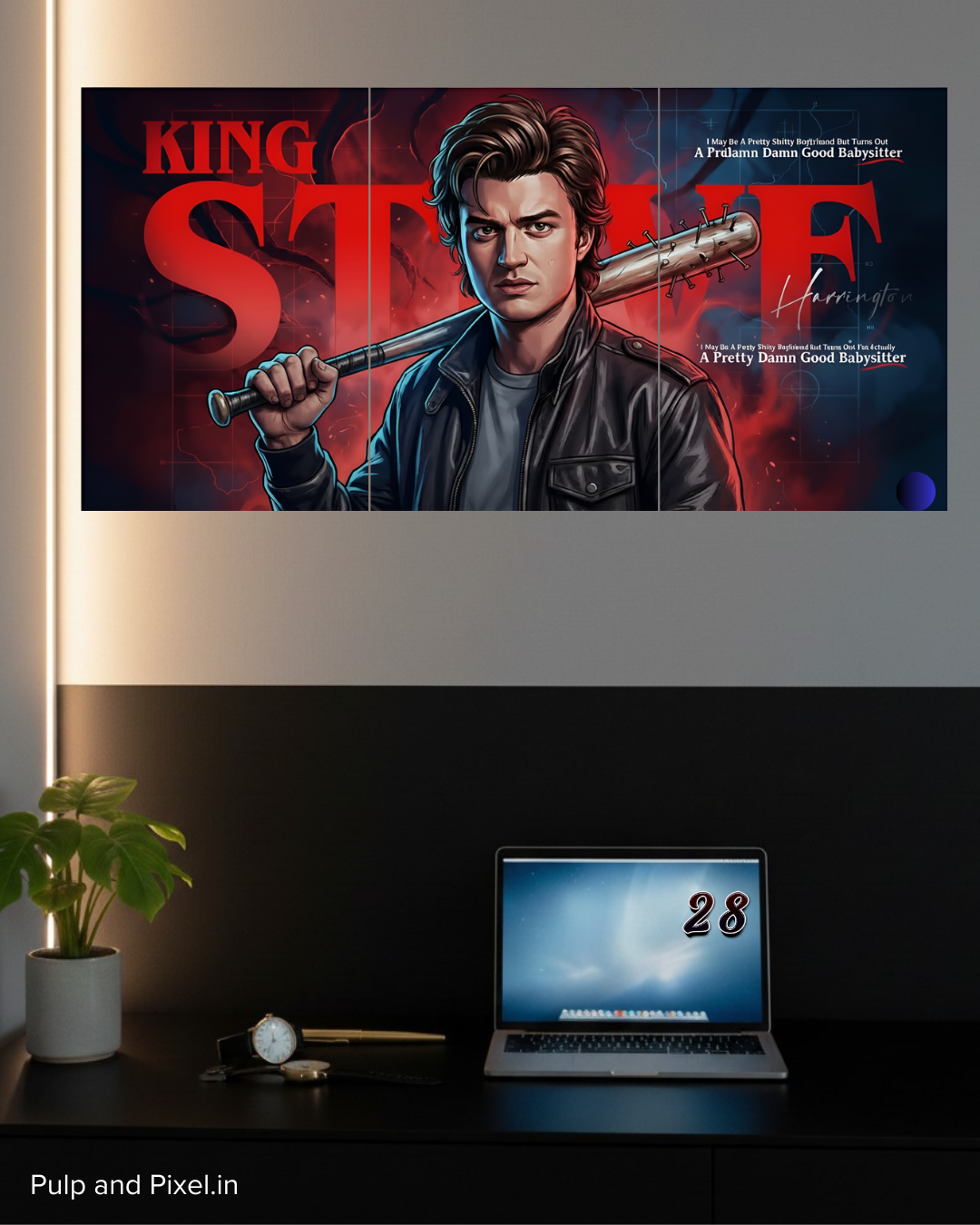 Stranger Things | Steve | Split Poster #1 - Pulp & Pixel